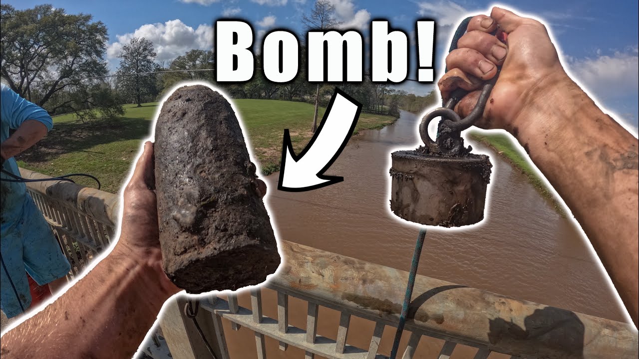 We Found A BOMB Magnet Fishing - Magnet Fishing Gone Crazy (US Military ...