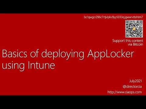 Basics of deploying Windows AppLocker using Intune - YouTube