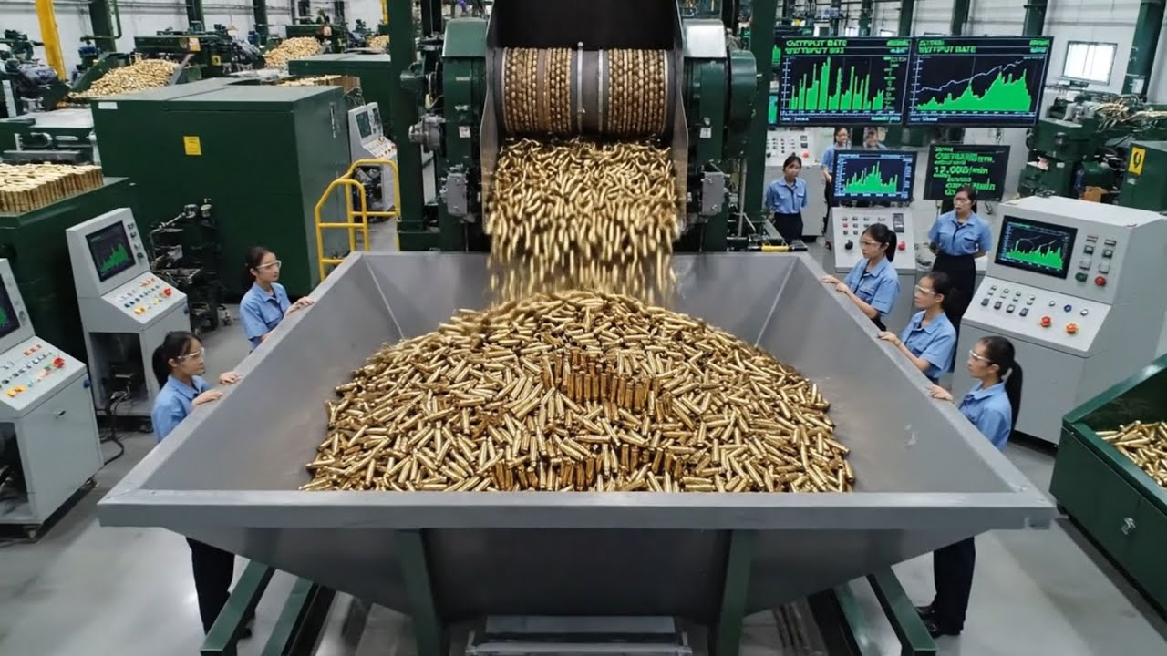 Military ammunition factory. How are bullets made? - YouTube