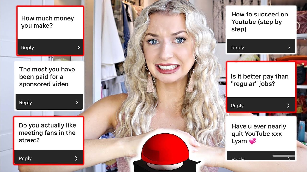 Answering Questions You're Too AFRAID To Ask YOUTUBERS / HOW MUCH MONEY ...
