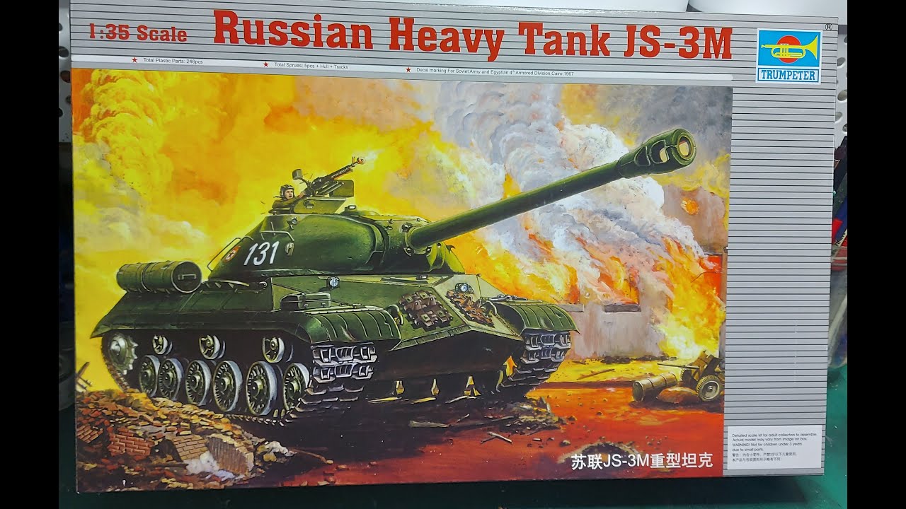Trumpeter 00316 1:35 Russian Heavy Tank JS-3M Photo build - YouTube
