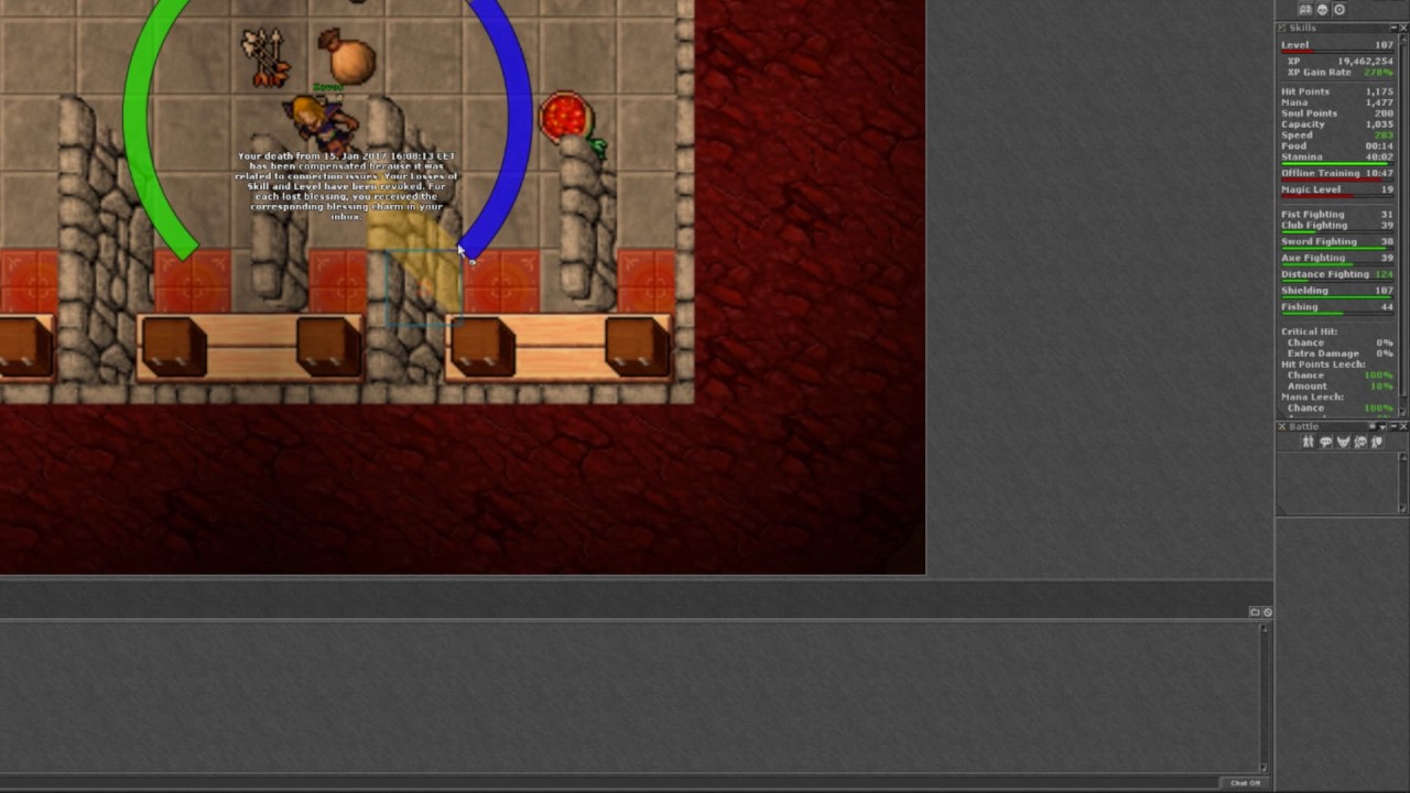 TIBIA: Death Compensation between Dec 11 and Jan 17. - YouTube