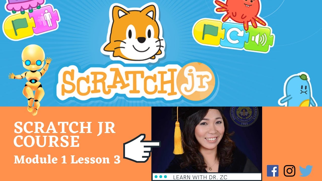 Scratchjr Module 1 Lesson 3 Youtube