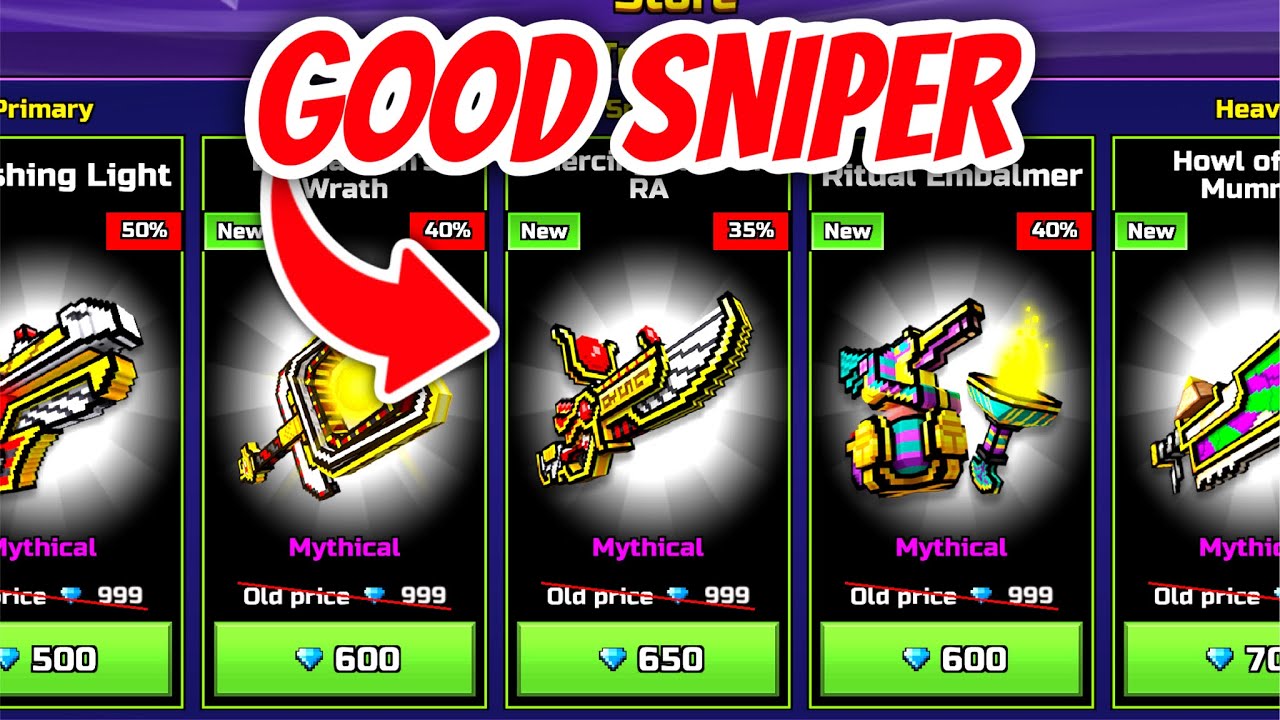 ONE OF THE BEST SNIPERS IS HERE! Pixel Gun Trader’s Van Review - YouTube