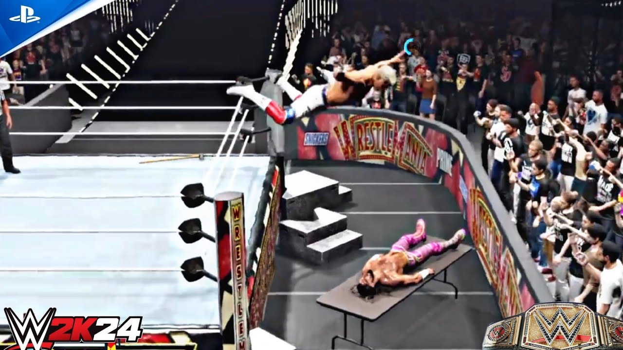 WWE 2K24 - Cody Rhodes vs Seth Rollins | Extreme Rules Match At ...