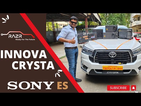 INNOVA CRYSTA 2023 V WITH SONY ES SPEAKERS, RAZR 6GB RAM 2K ...