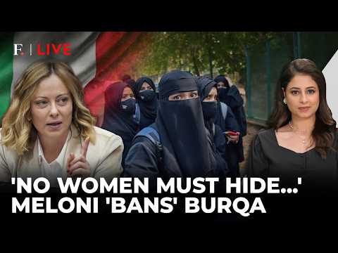 'Faces Must Be Uncovered': Meloni's Big Crackdown On Burqa, Niqab In Italian Schools| Firstpost Live