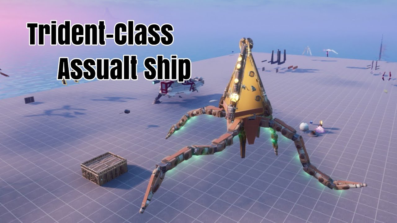 Fortnite Trident Class Assualt Ship Star Wars Creative Build - YouTube