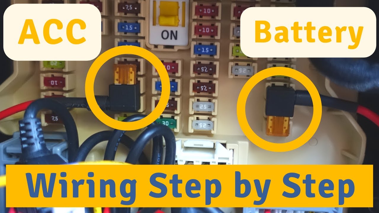 How to Hardwire Dash Camera onto Fuse Box - YouTube