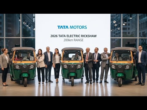 2026 Tata Electric Rickshaw 😱 200KM Range | Tata Ki Sabse Tez EV ...