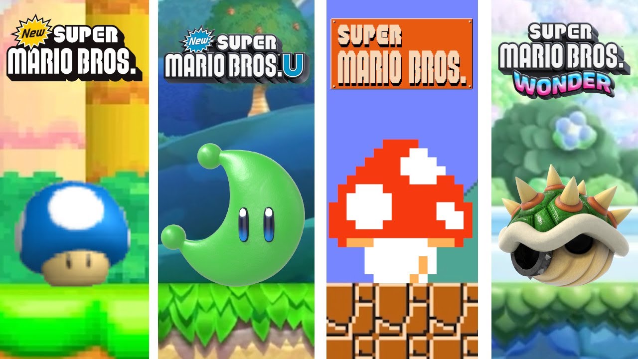 Strong Items in some 2D Mario Games - YouTube