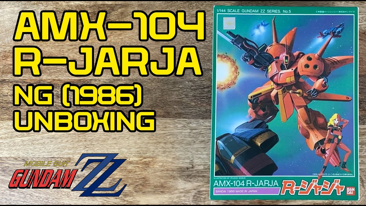 NG AMX 104 R Jarja (1986) - Unboxing - Vintage Gunpla - YouTube