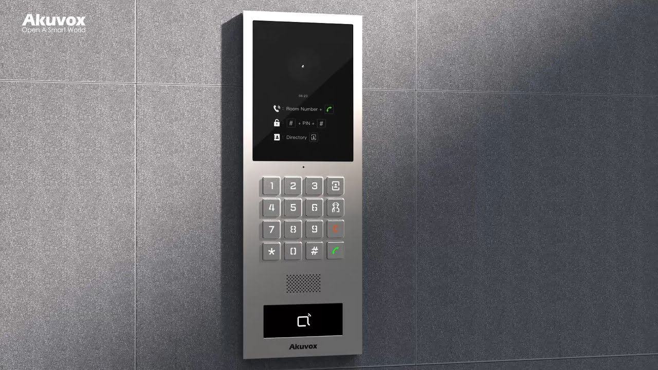 Akuvox S532 nowoczesny i stylowy panel zewnętrzny wielorodzinny - YouTube