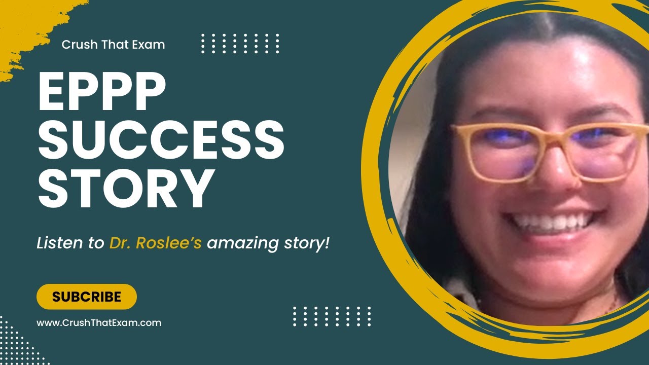 Dr. Roselee's EPPP Success Story - YouTube