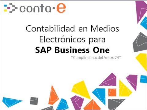 Contabilidad electrónica para SAP Business One - YouTube