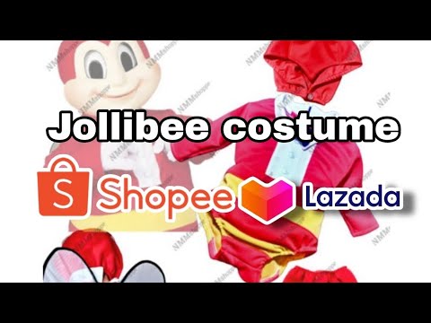 How to make JOLLIBEE COSTUME shopee at lazada! - YouTube