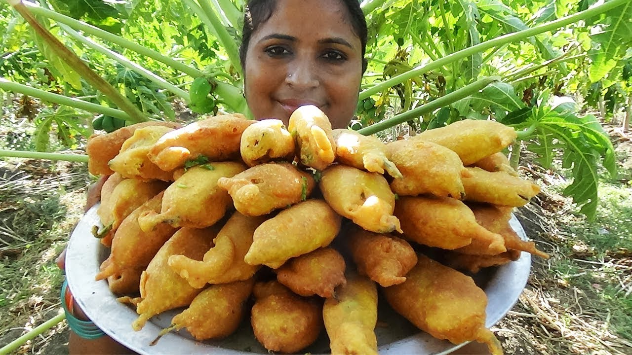 Mirapakaya Bajji Recipe- How To Make Stuffed Mirchi Bajji Andhra Style ...