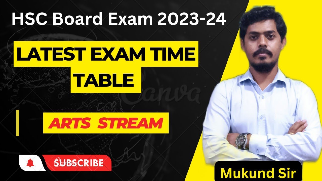 New HSC 12th Arts Board Exam Time Table 2024 Declared by MSBSEHSE l ...