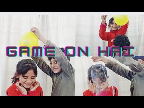 Balloon blast game with siblings|| fun time||Daring game with siblings ...