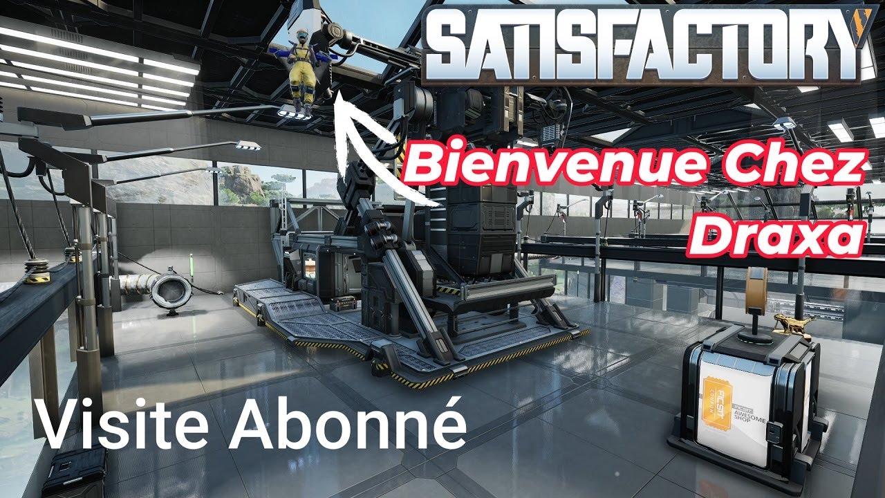 On visite le monde d'un abonné : Draxa ! Satisfactory Visite Abonné FR ...