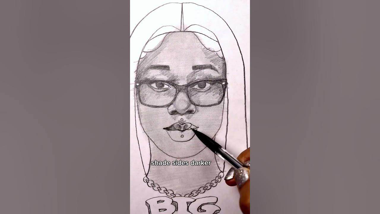 How To Draw Sexyy Red In 55 Seconds 💅🏽🩸 Youtube