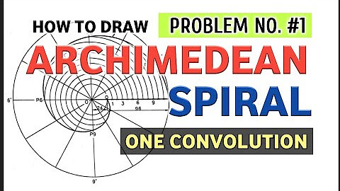 HOW TO DRAW ARCHIMEDIAN SPIRAL - BY TIKLE'S ACADEMY - YouTube