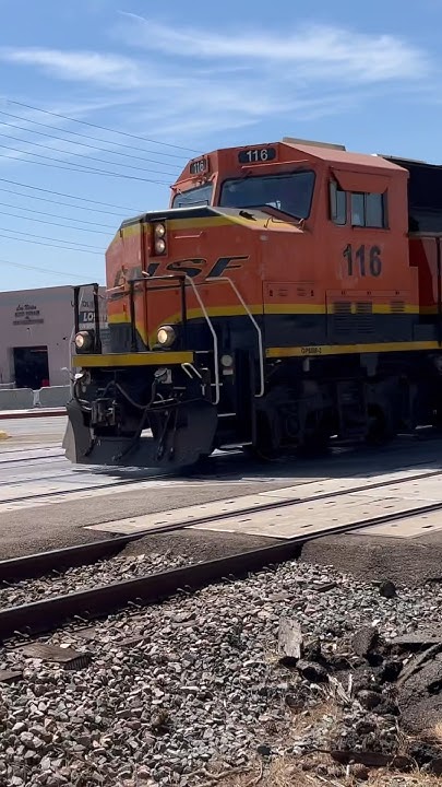 BNSF GP60M 116 And GP60 164 Light Power Move With a Crossing Sequence - YouTube