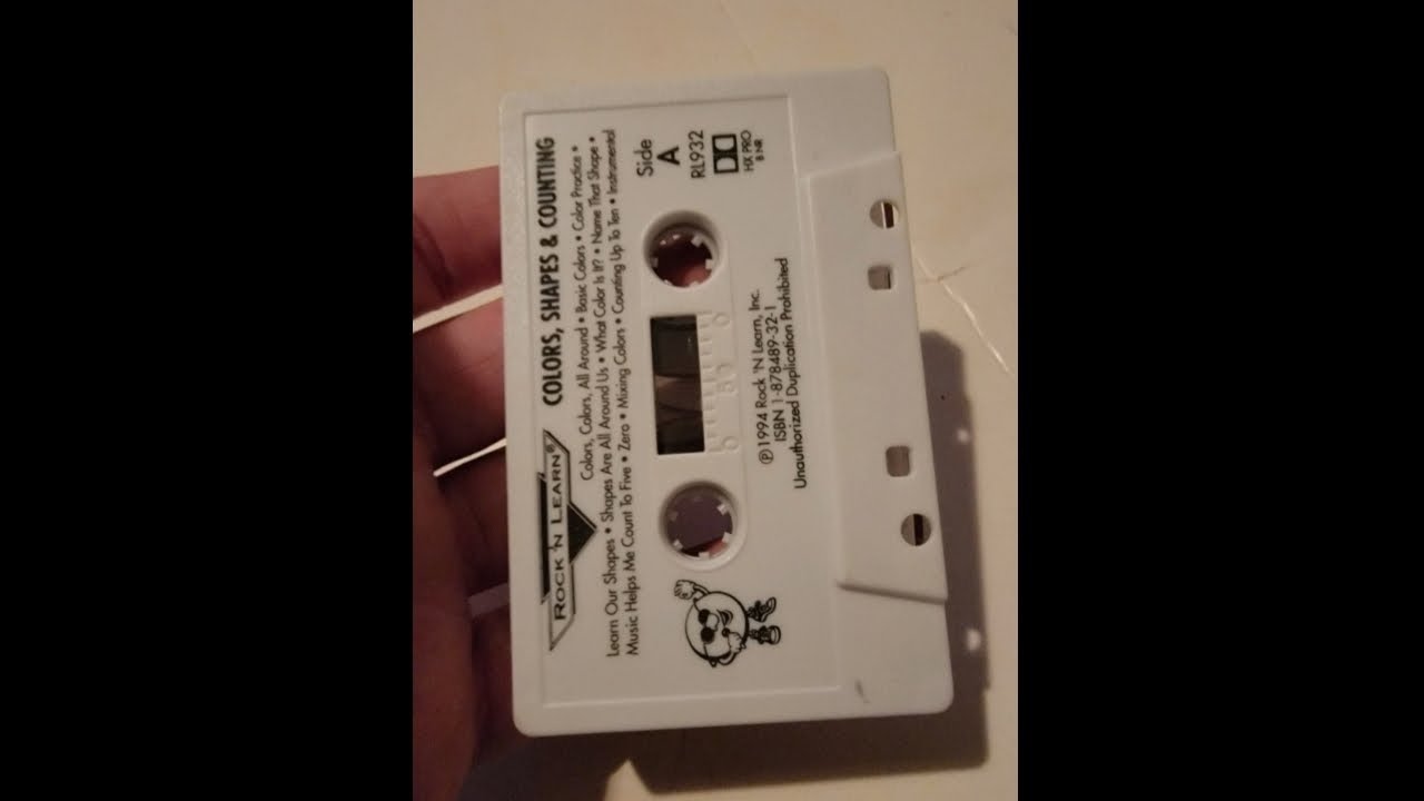 Rock n learn colors shapes and counting cassette 1994 - YouTube