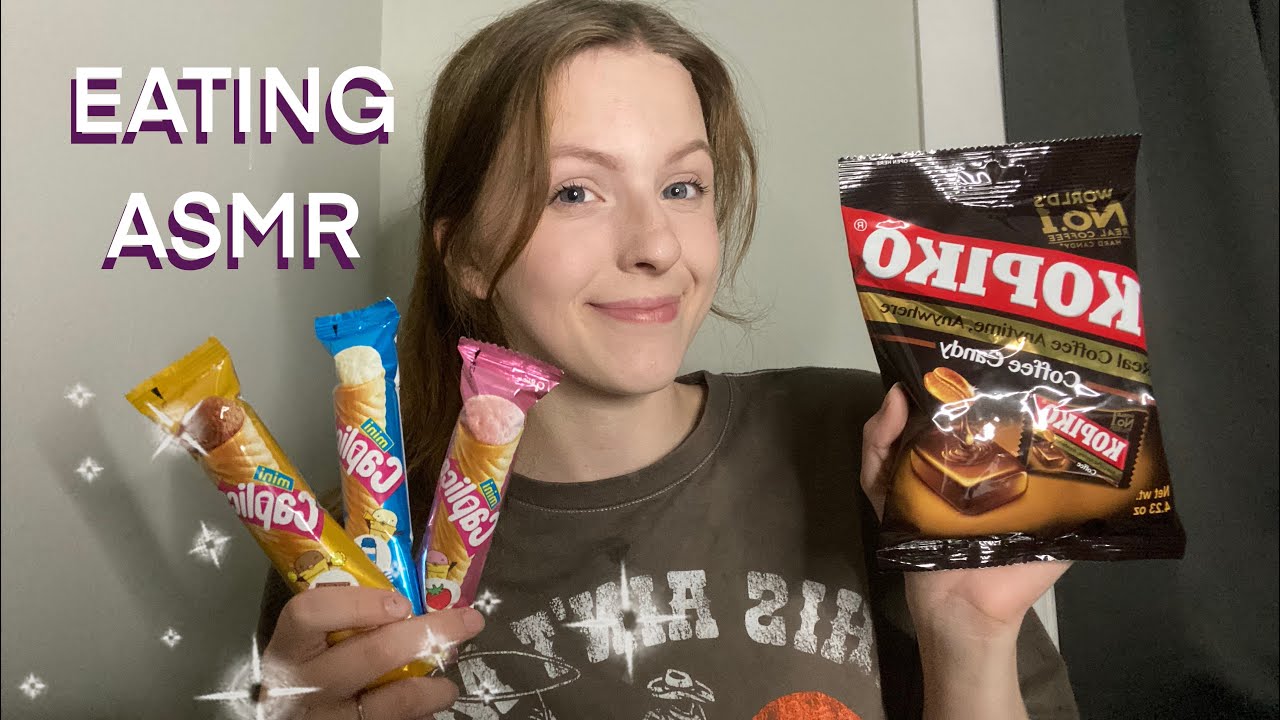 ASMR - Eating, Mouth, Chewing, and Crunchy Candy Sounds - YouTube