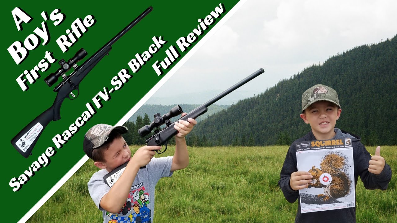 A Boy's First Rifle- Savage Rascal FV-SR Black - Full Review - YouTube