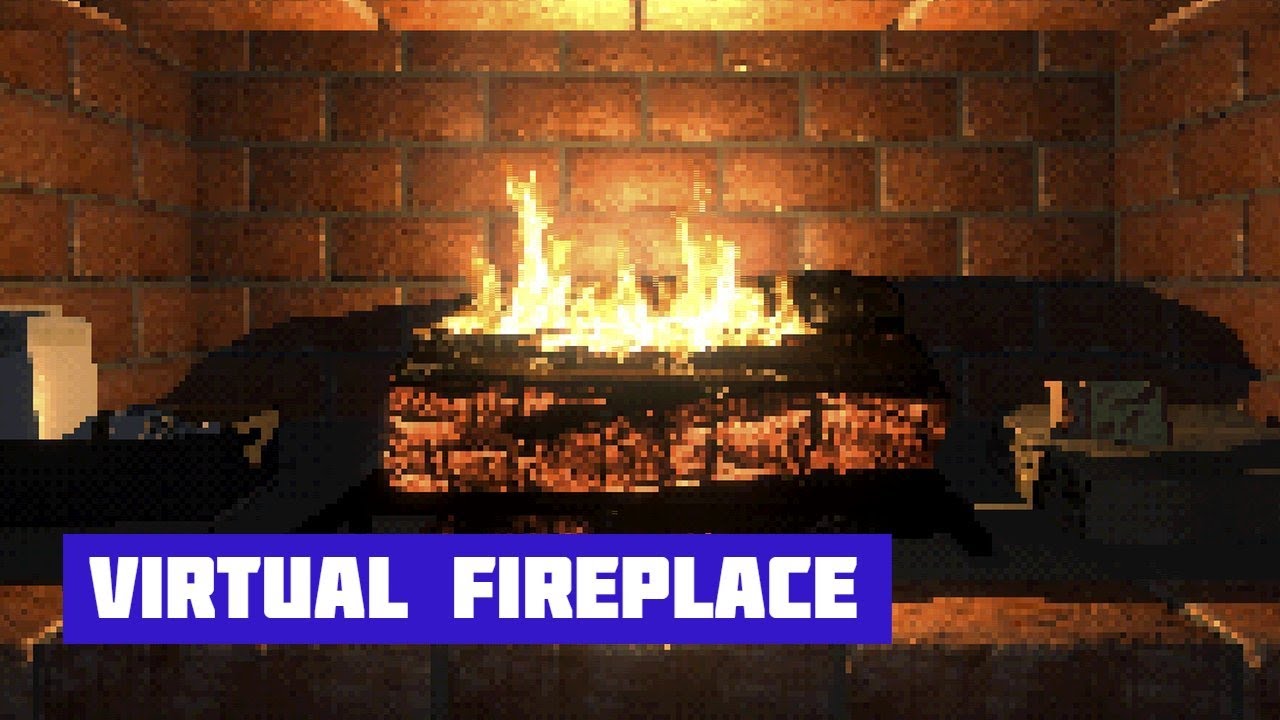 VIRTUAL INTERACTIVE FIREPLACE - YouTube
