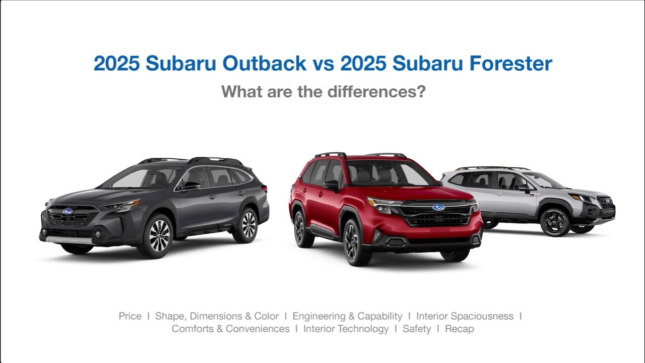2025 Subaru Outback vs. Forester - Compare Features, Specs, and More ...