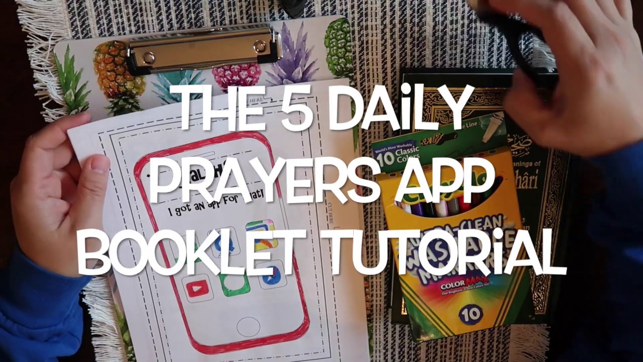 Sweet ilm 5 Daily Prayers App Booklet (Islamic School Activities) - YouTube