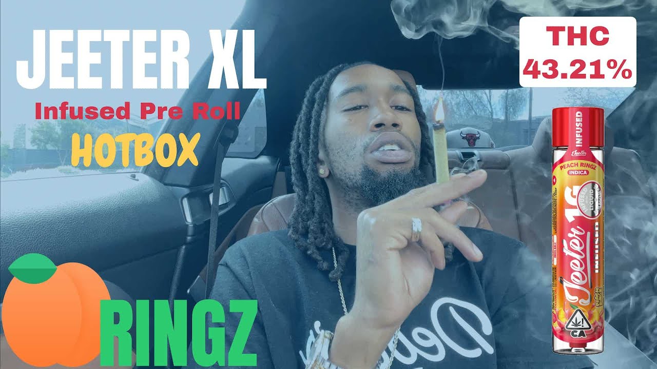 JEETER PRE ROLL INFUSED "PEACH RINGS" HOTBOX - YouTube