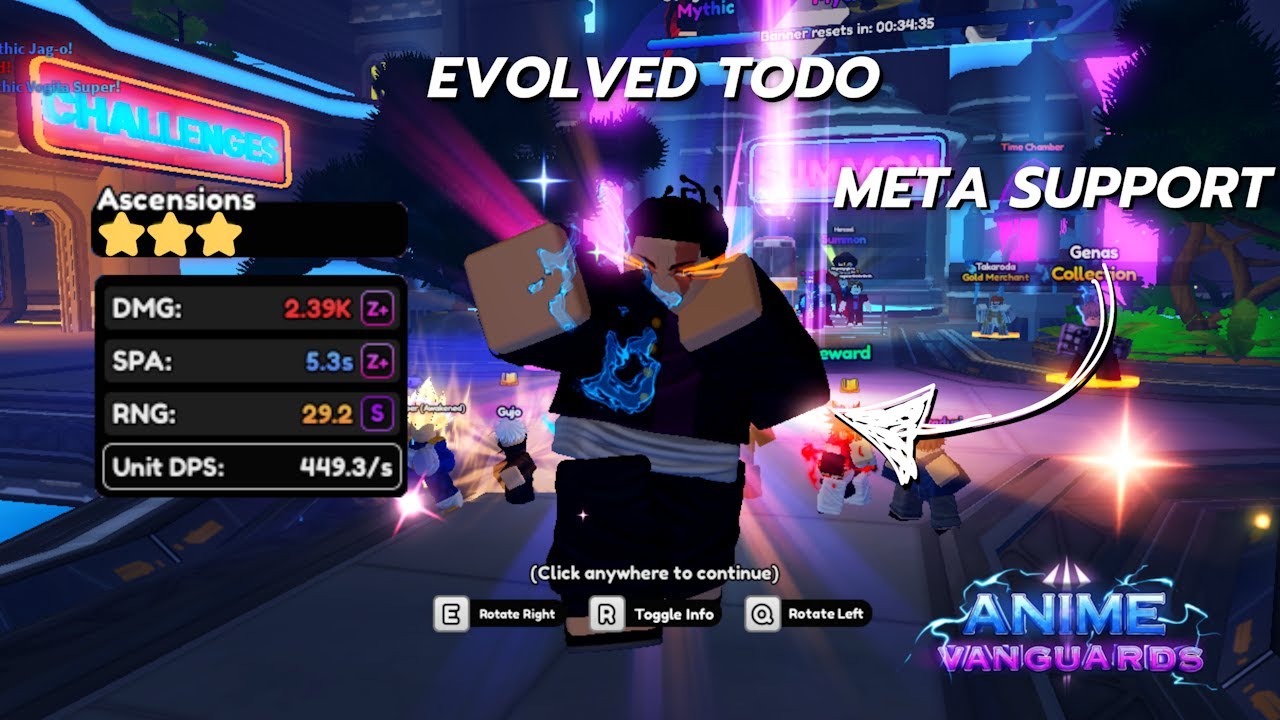 FULLY ASCENDED TODO IS A META SUPPORT UNIT - Anime Vanguards Showcase ...