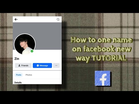 HOW TO ONE NAME ON FACEBOOK || NEW ACCOUNT || NEW WAY || TUTORIAL || # ...