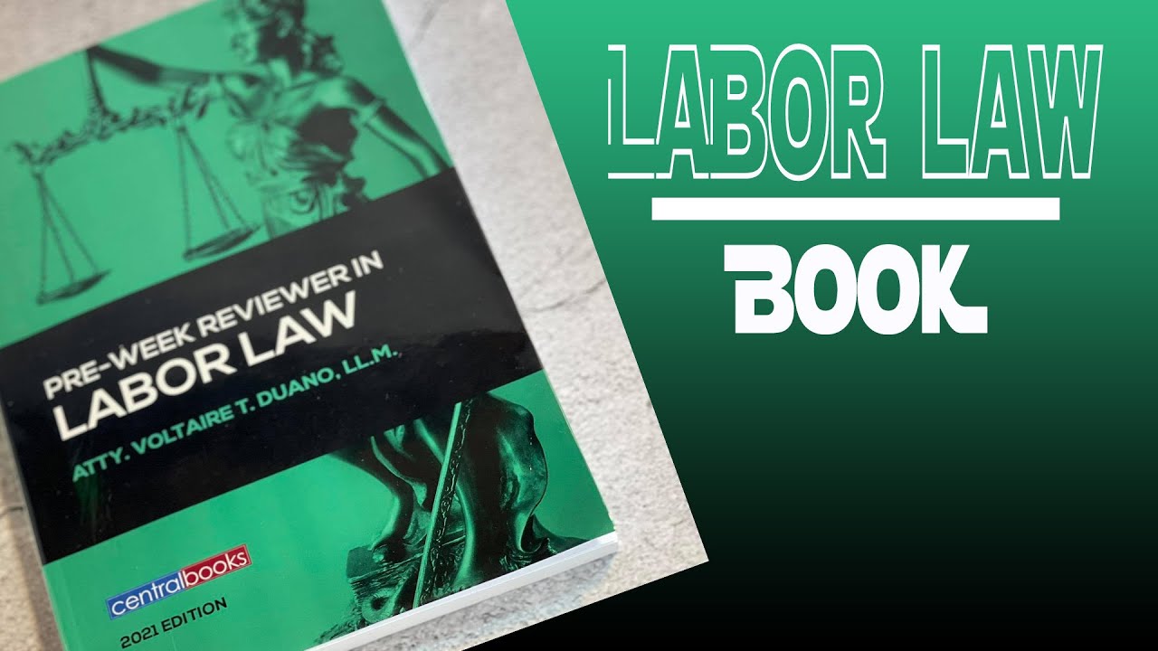 Labor LAW REVIEW Book #Labor #Law by Atty Duano - YouTube
