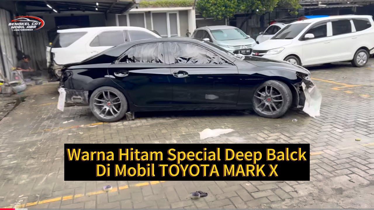 ⛔️ Cat Ulang Mobil Toyota Mark x Ganti Warna Special Deep Black - YouTube
