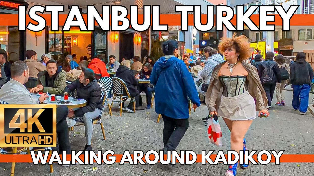 ISTANBUL TURKEY CITY CENTER 4K WALKING TOUR KADIKOY BAZAAR BUSY DAY ...