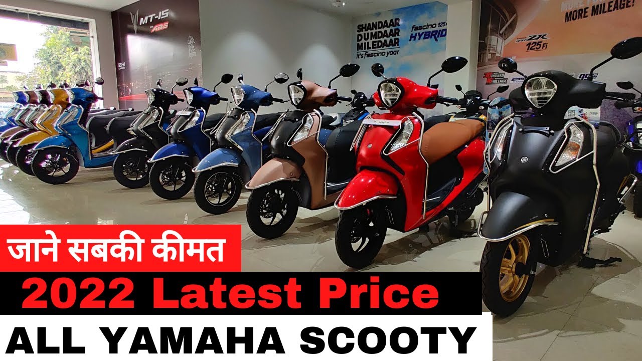 2022 Yamaha All Scooty Fascino 125 HYBRID/Ray ZR/Aerox 155 😍Latest On ...