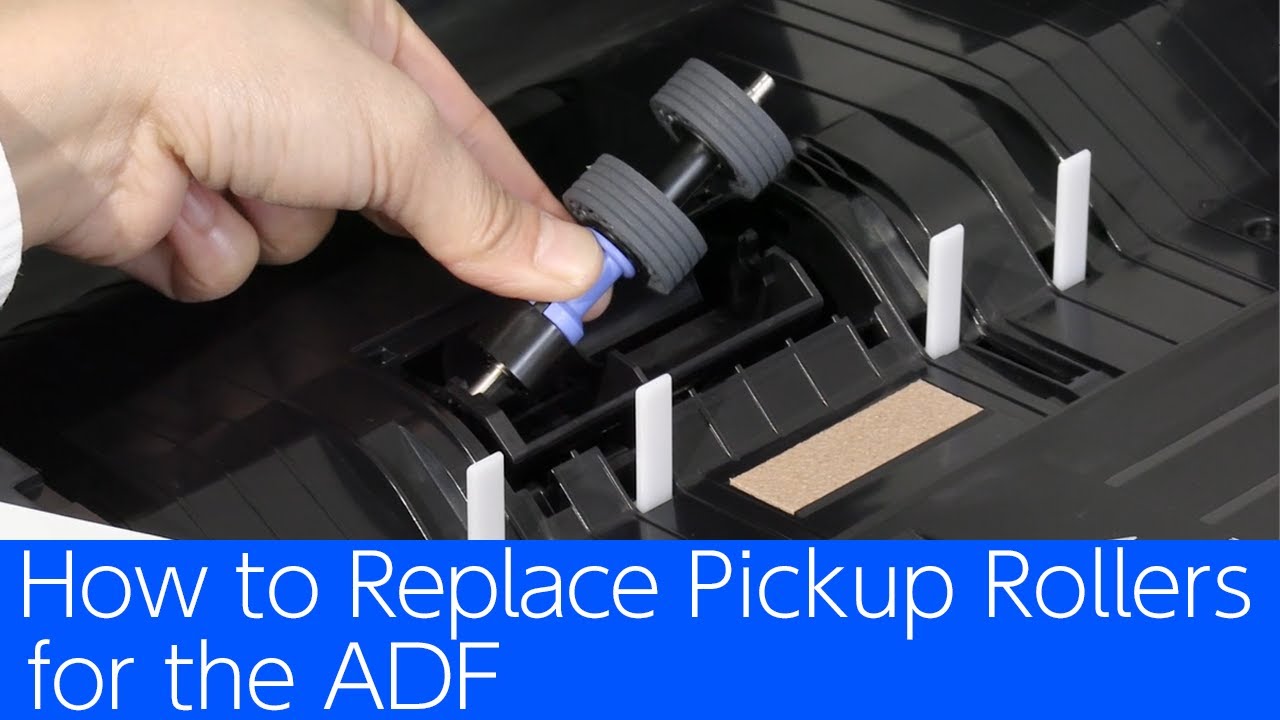 AM-C4000/5000/6000 - How to Replace Pickup Rollers for the ADF - YouTube