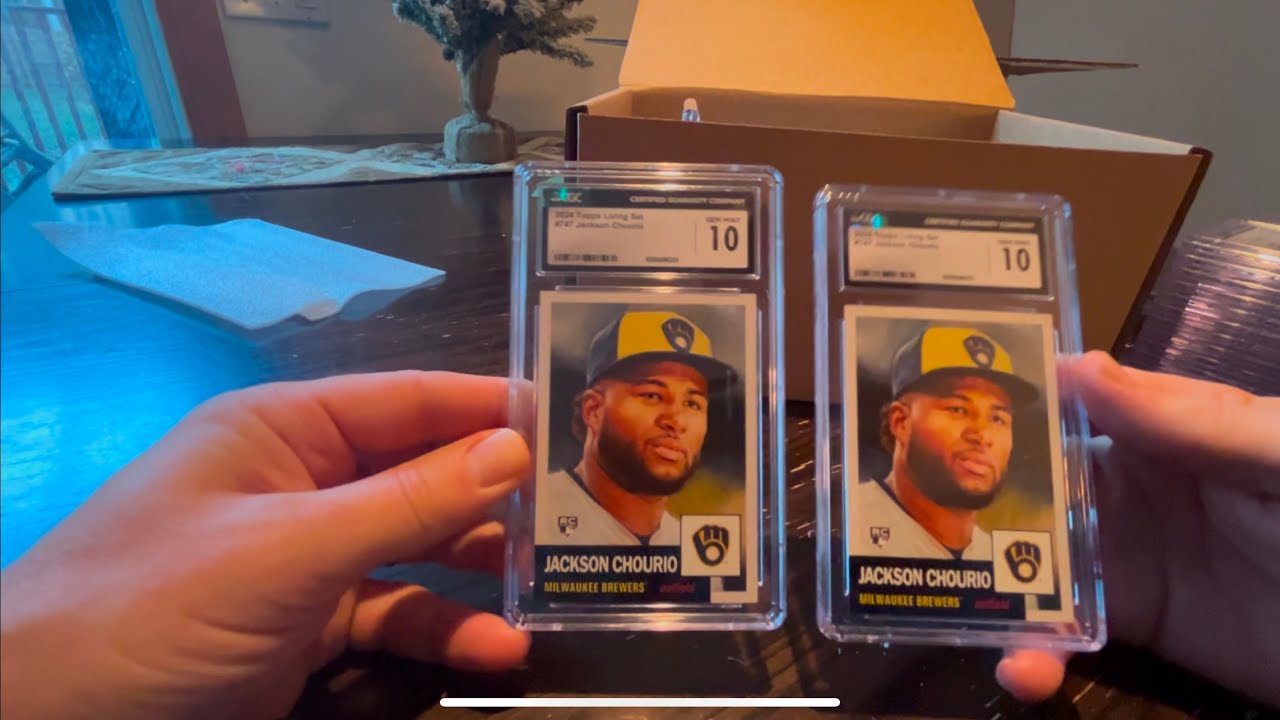 29 card CGC grading sports card reveal, lots of Chourio 10’s!! Some ...