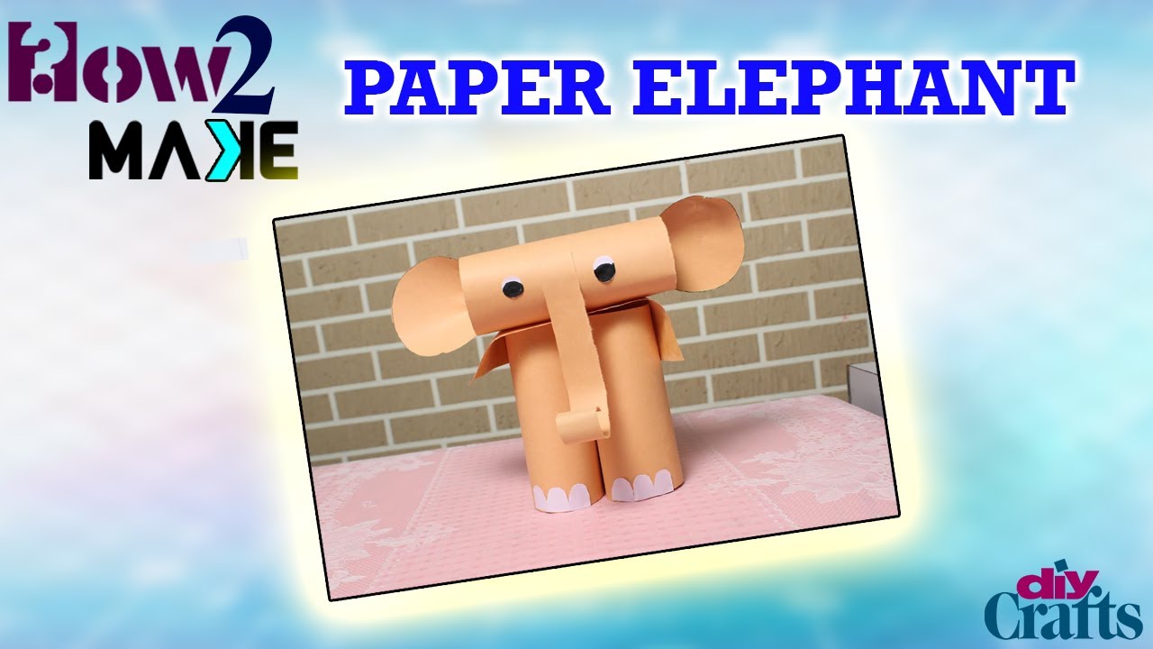 How to make Paper Elephant in 5 simple steps with waste materials - YouTube