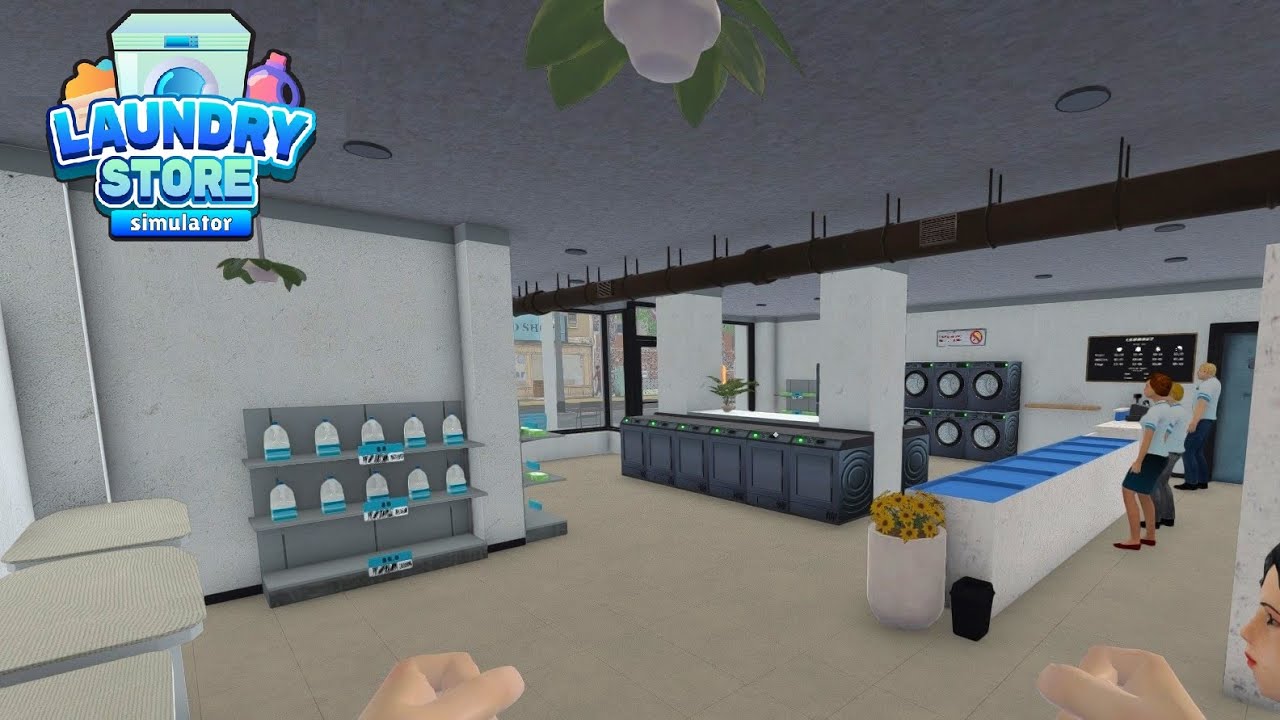Our Laundry Store Is Fully Repaired ~ Laundry Store Simulator - YouTube