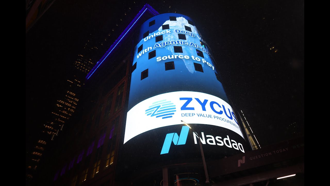 Nasdaq Tower Outdoor Ad Campaign for our client - Zycus - YouTube