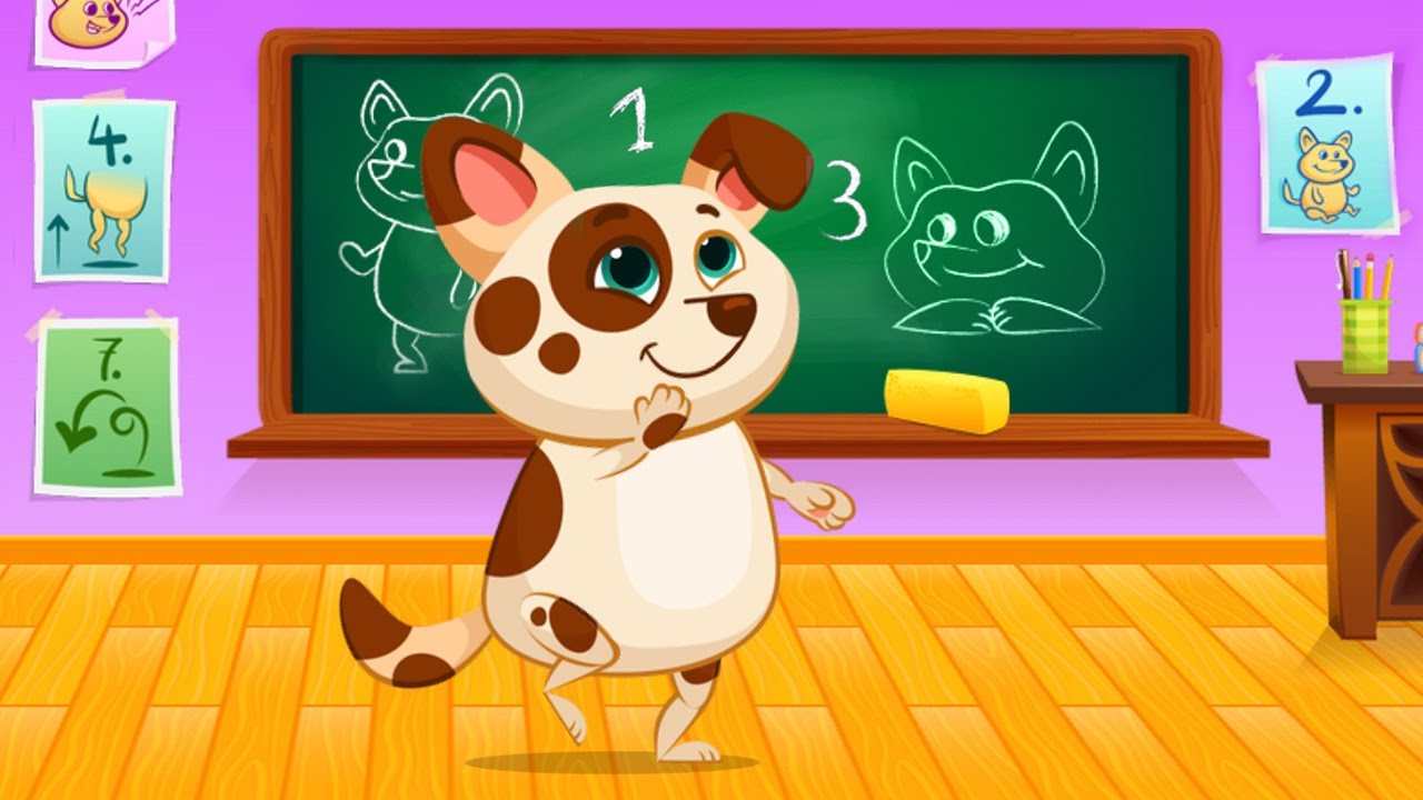 Duddu - My Virtual Pet Dog | Duddu goes to school | GAMEPLAY - YouTube