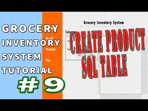 Java Netbeans Inventory System (POS) 9 Create Product SQL Table TAGALOG - YouTube