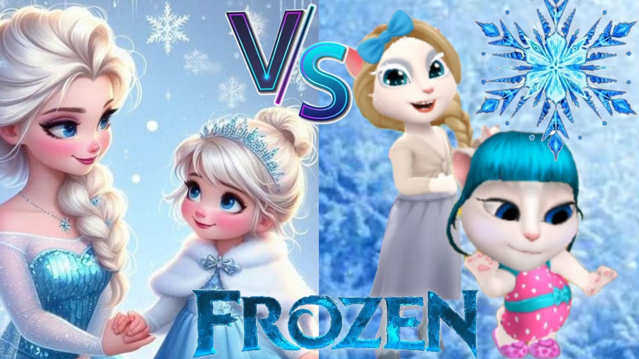My Talking Angela 2 | Mathersday | Frozen ️ Elsa And Her Doughter 💙 ...