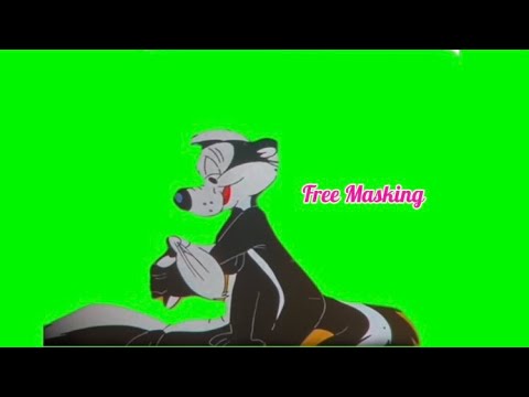 Pepe Le Pew & Penelope - Free Masking (Green Screen) Animash “Looney ...