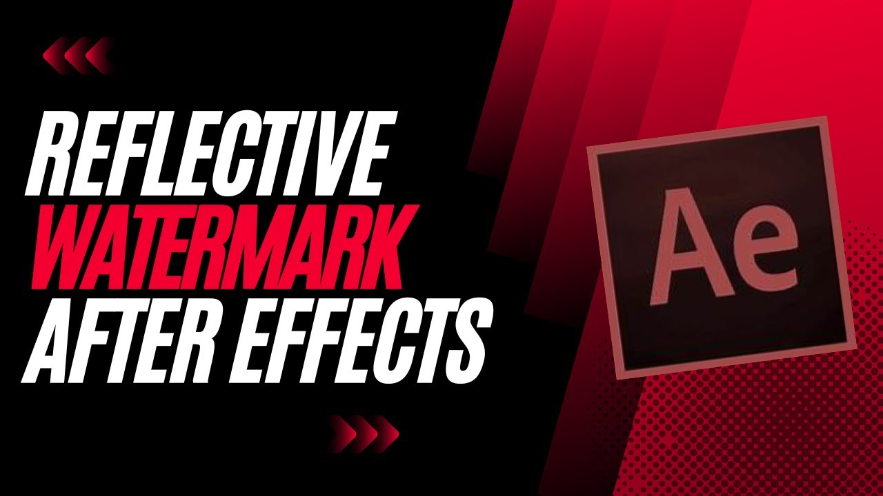 After Effects reflective watermark | SIMPLE tutorial | - YouTube